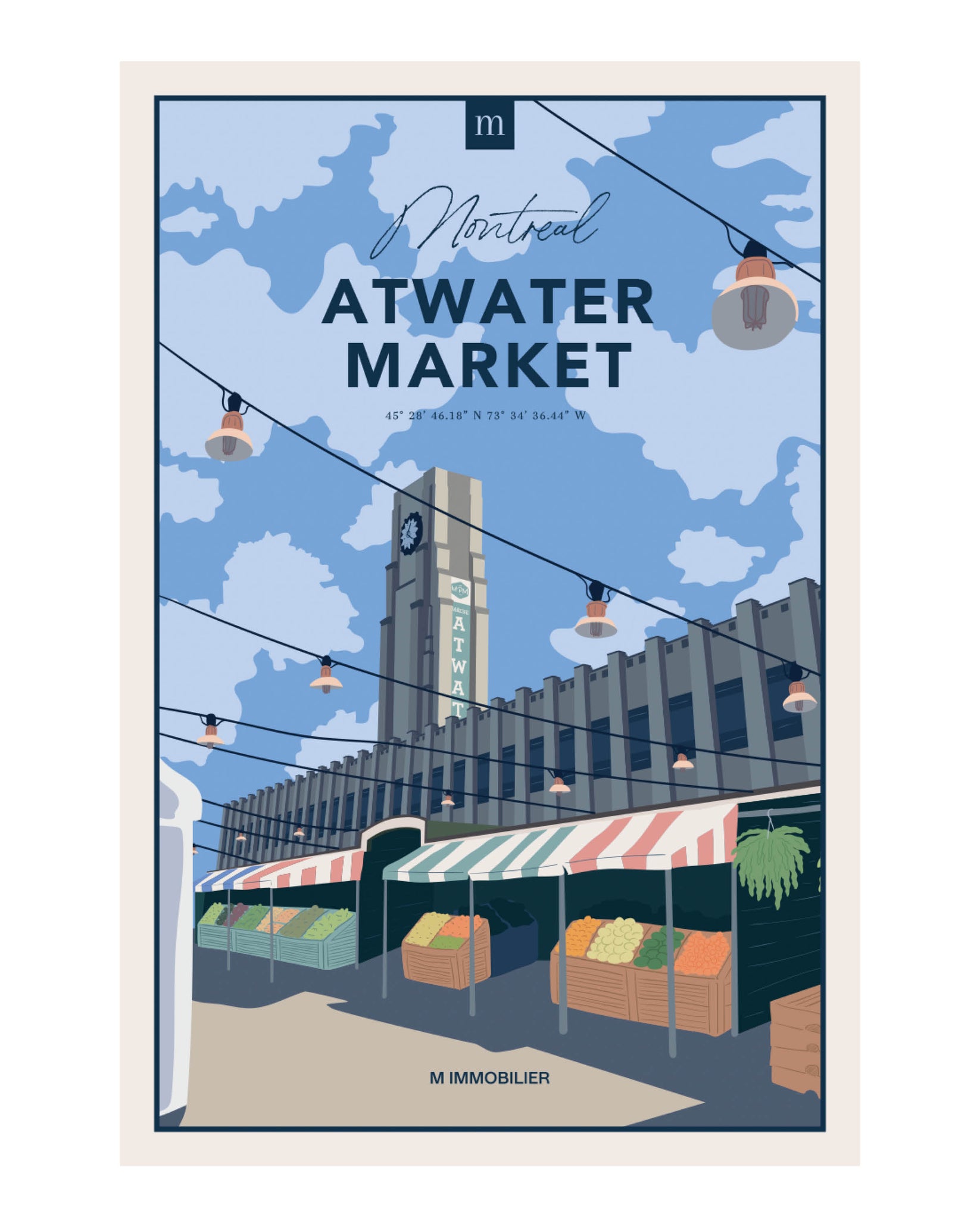 Hometown Print: Atwater Market – M Immobilier